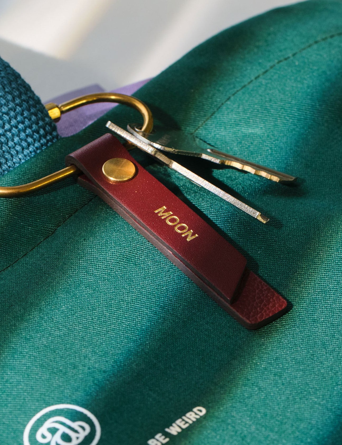 Caramel—Leather & Brass Keyring – Ana Tomy Philippines