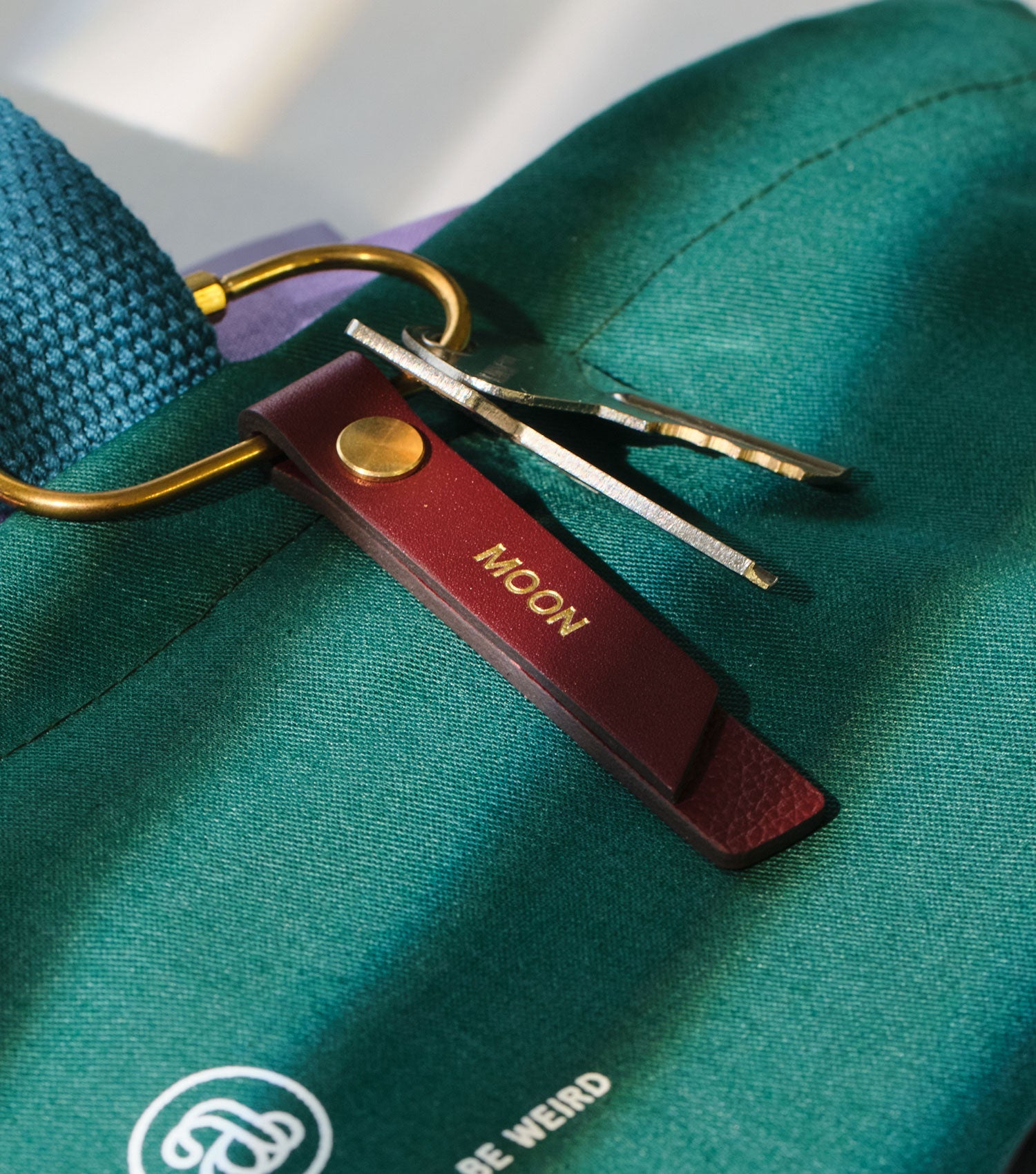 Caramel—Leather & Brass Keyring – Ana Tomy Philippines